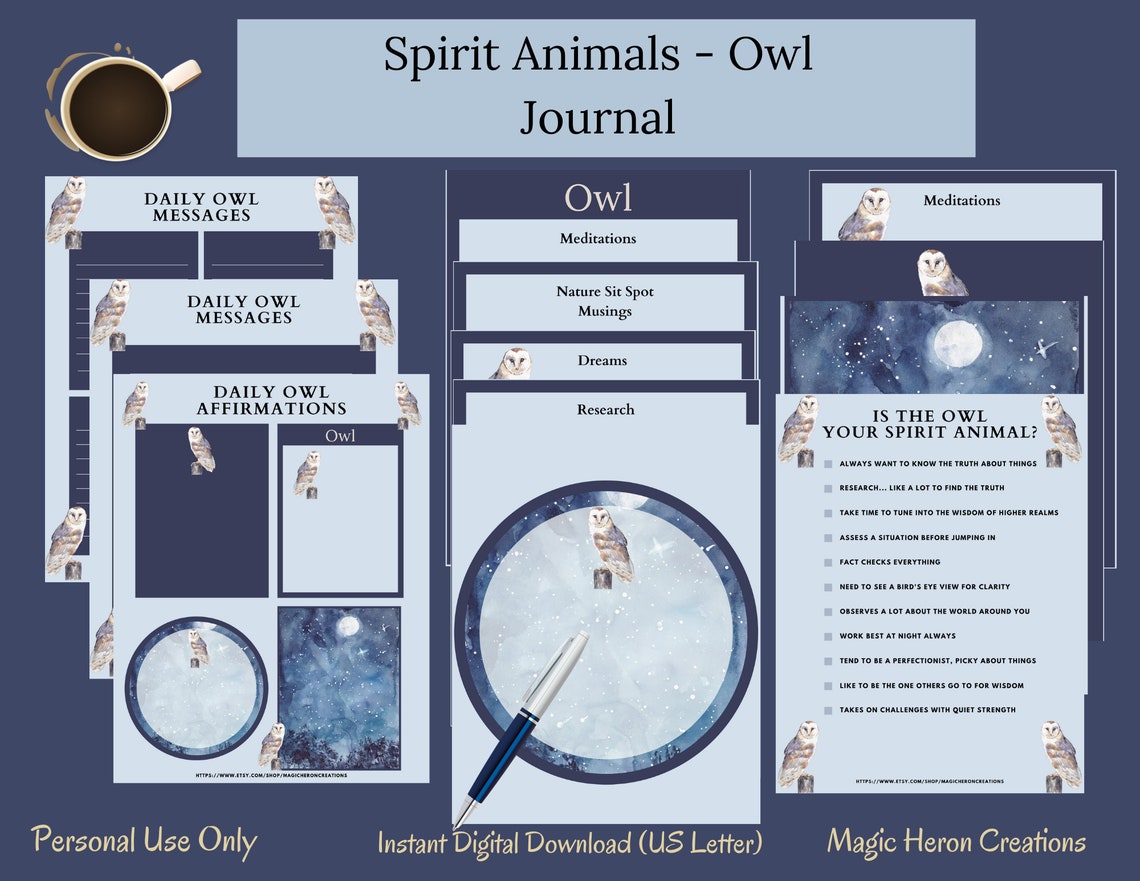 SPIRIT ANIMAL Owl, Animal Guide Totem Meanings, Spirit Companion ...