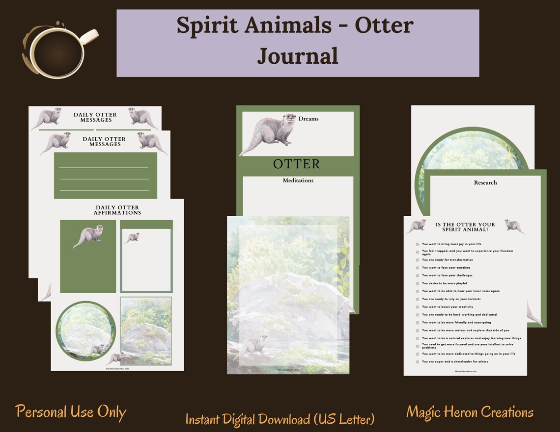 SPIRIT ANIMAL OTTER, Animal Guide Totem Meanings, Spirit Companion ...