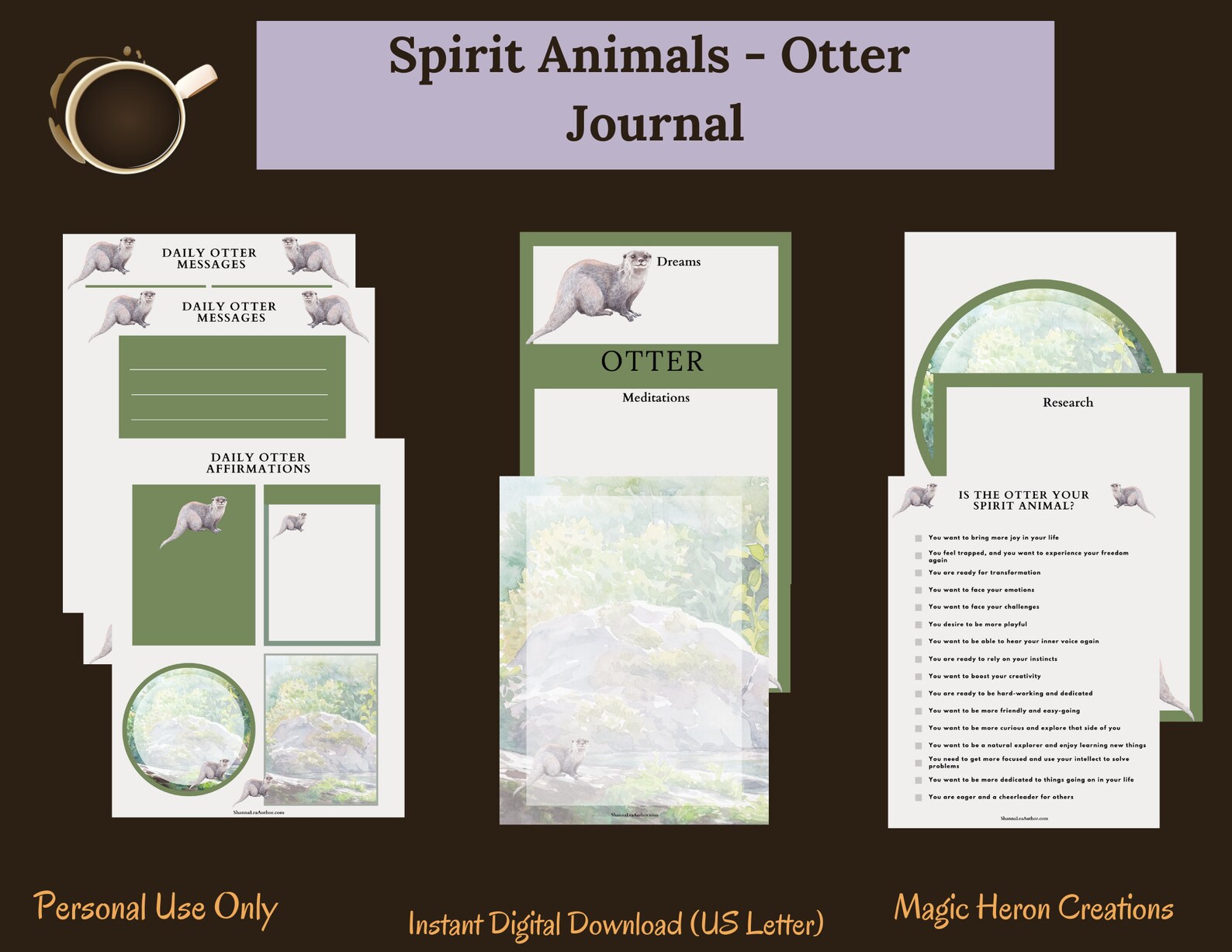 SPIRIT ANIMAL OTTER, Animal Guide Totem Meanings, Spirit Companion ...