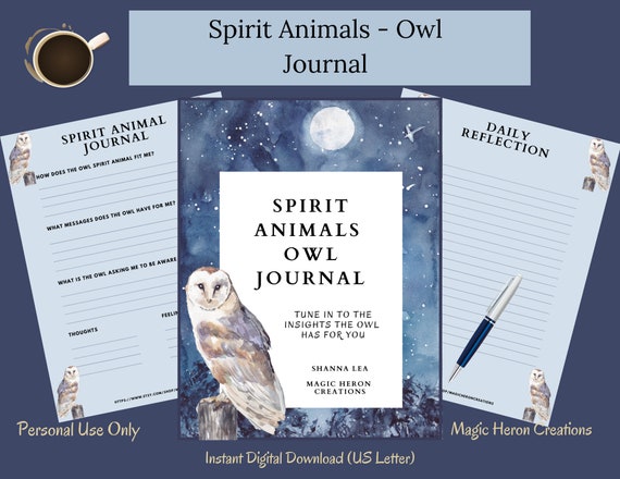 SPIRIT ANIMAL Owl Animal Guide Totem Meanings Spirit | Etsy