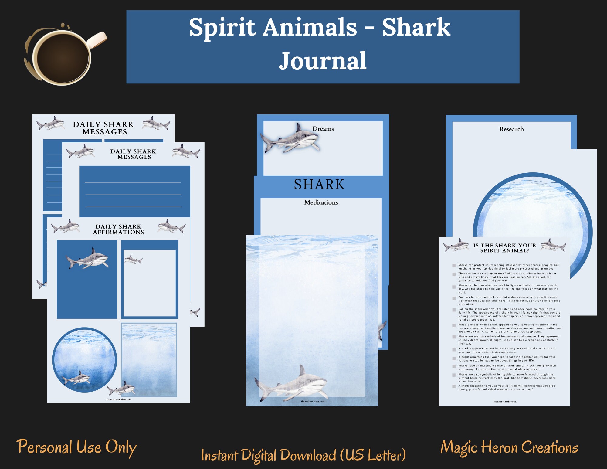 SPIRIT ANIMAL SHARK, Animal Guide Totem Meanings, Spirit Companion ...