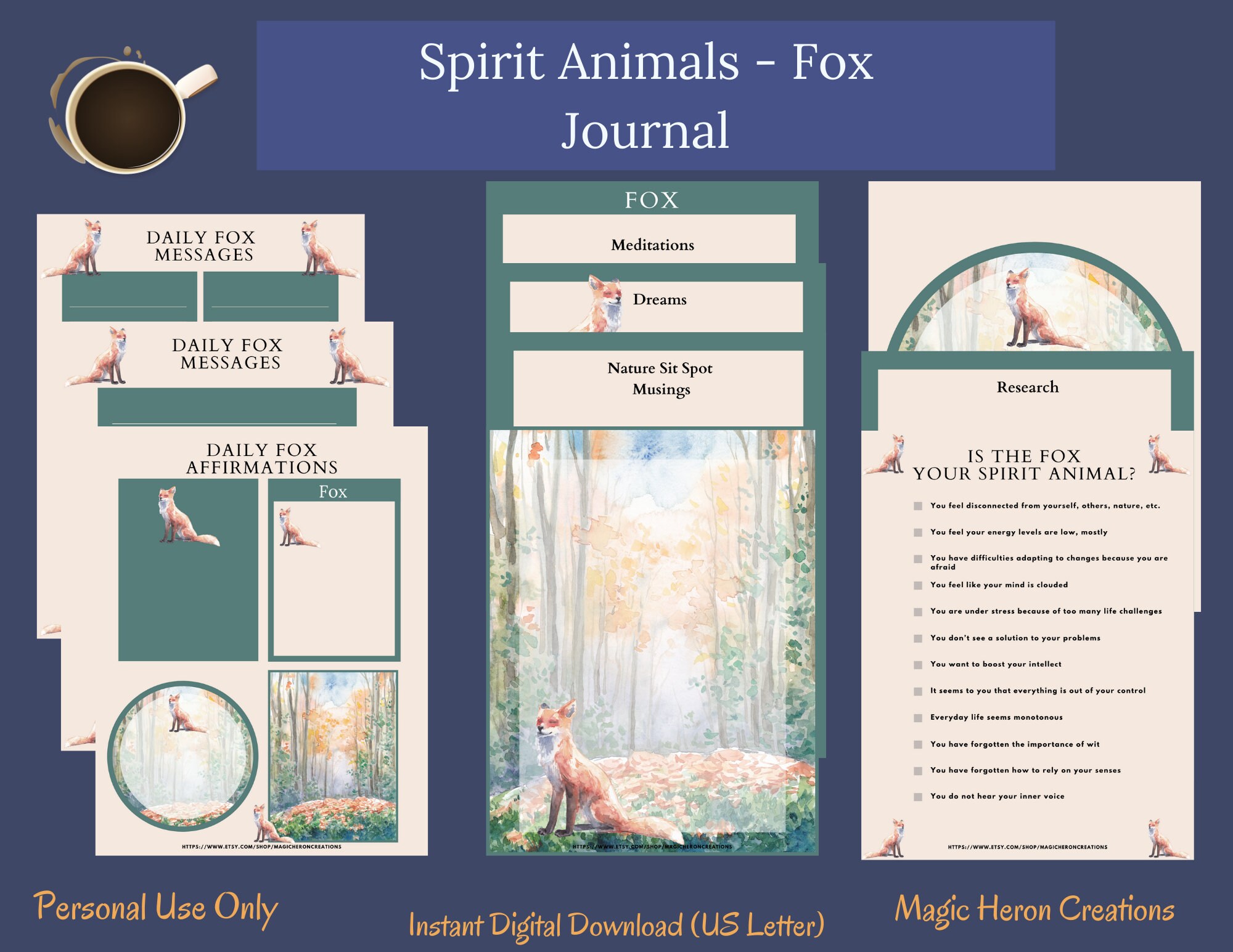 SPIRIT ANIMAL Fox, Animal Guide Totem Meanings, Spirit Companion ...