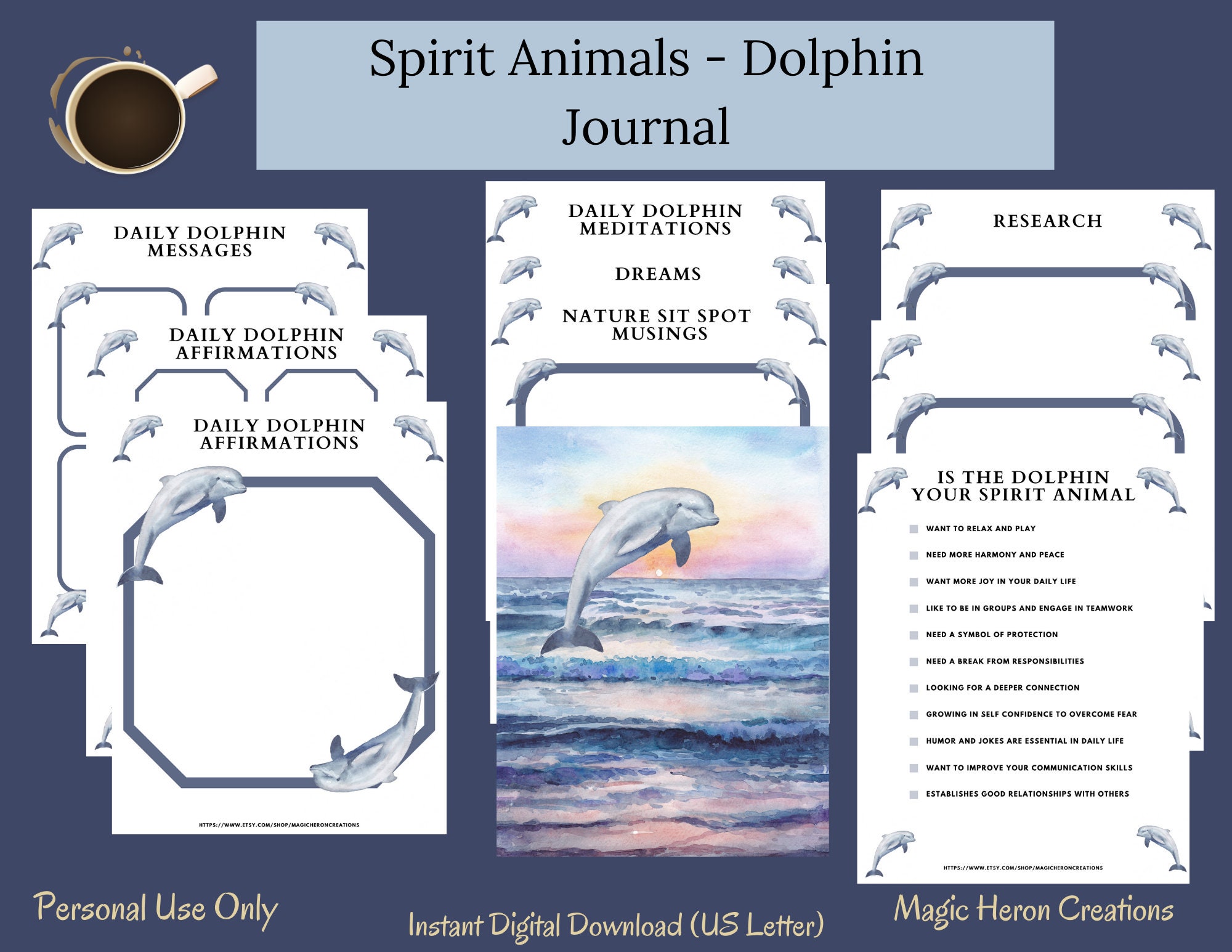 SPIRIT ANIMAL DOLPHIN, Animal Guide Totem Meanings, Spirit Companion ...