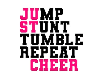 Cheer Stunt Svg - Etsy