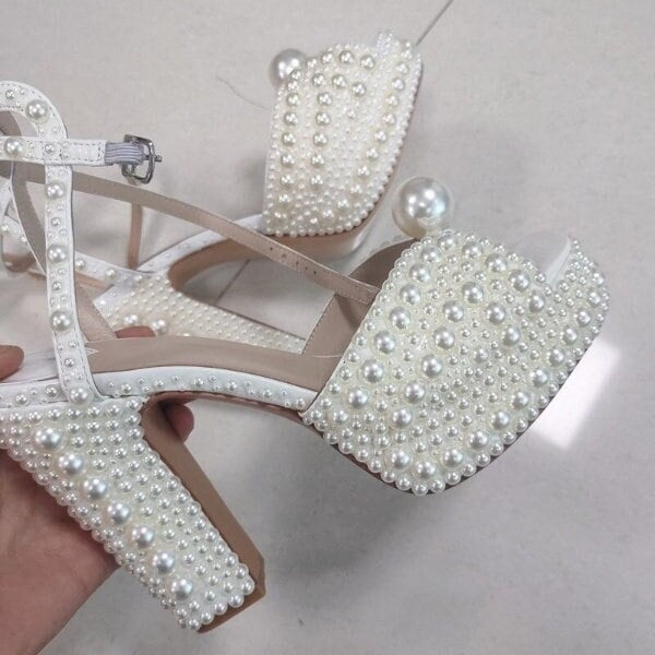 Pearl Wedding Shoes - Etsy