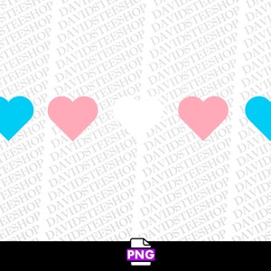 Transgender Heart Png, Trans Heart Png Instant Download (png), Trans ...