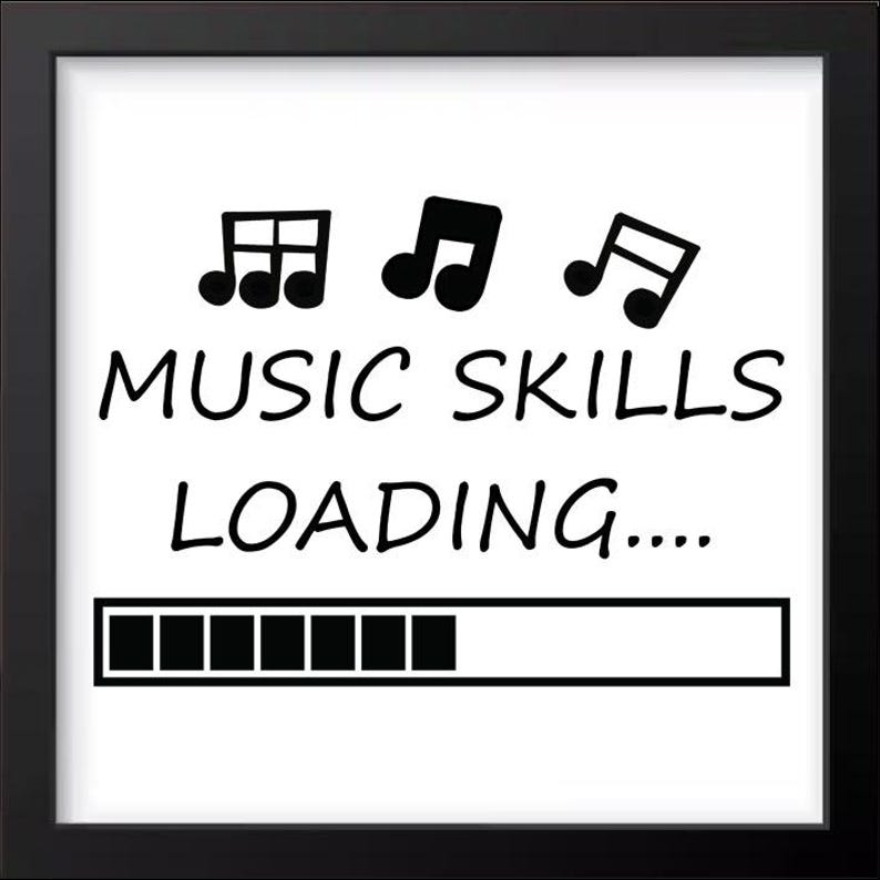 Music Skills Loading SVG, PNG, Vector Cut File (digital Download) 300 ...