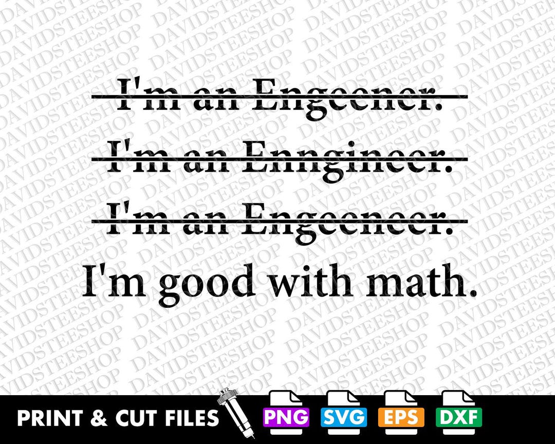 I'm Good at Math Svg Vector Cut File Clipart Download for Cricut ...