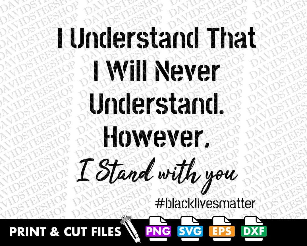 I Stand With You Svg Vector Cut File Clipart Download for Cricut ...