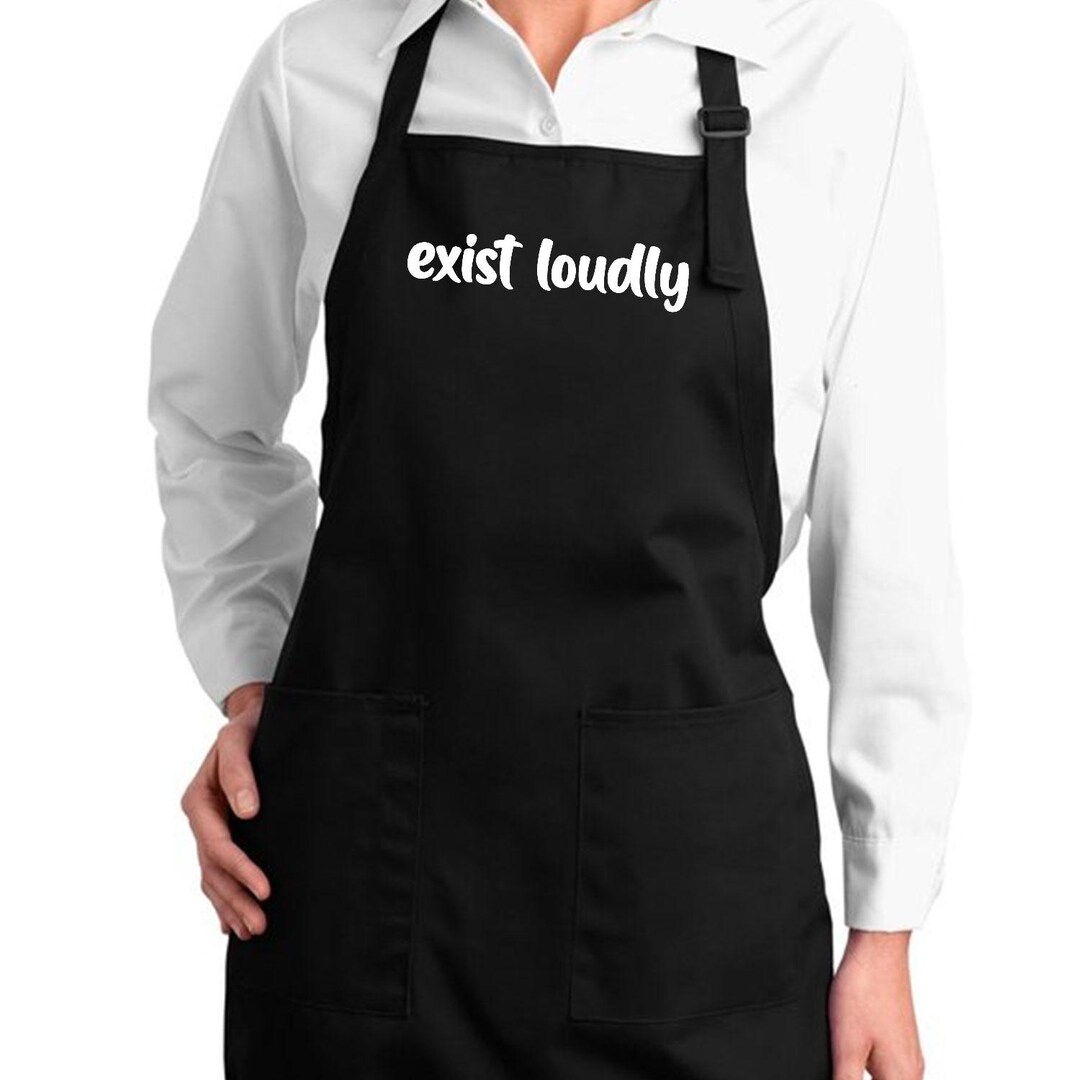 Positive Quotes Kitchen Apron, Women Rights Gift Apron With Pockets ...