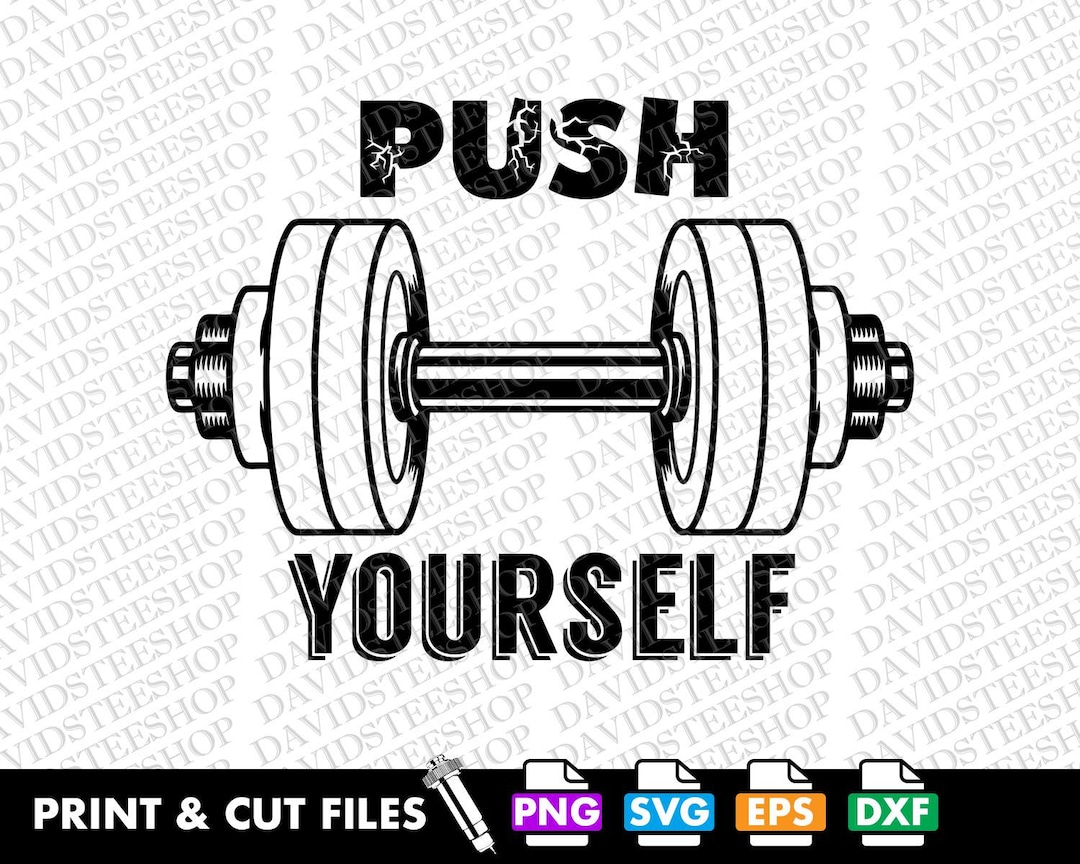 Workout Motivation Svg Vector Cut File Clipart Download for Cricut ...