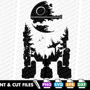 Star Wars R2D2 Svg Vector Cut File Clipart Download for Cricut ...