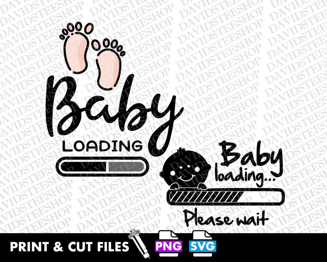 Baby Loading Png Instant Download (png) Baby Announcement 300 Dpi Png ...