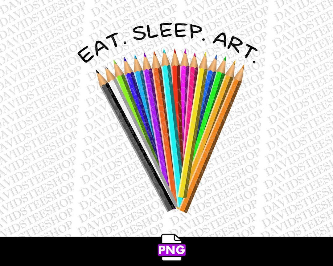 Artist Png Digital Download, Eat Sleep Art Png Instant Download (png ...