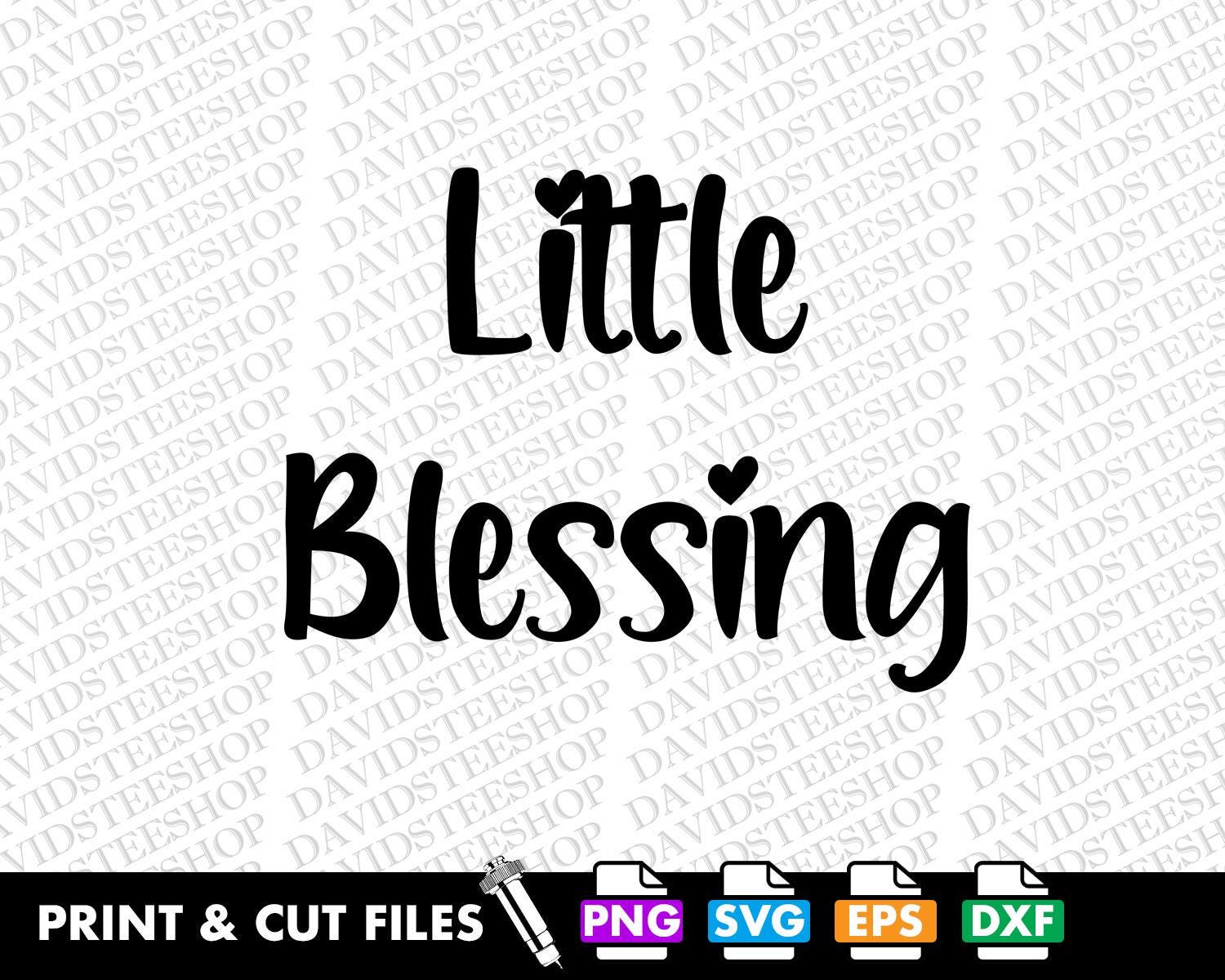 Little Blessing Svg Vector Cut File Clipart Download for Cricut ...