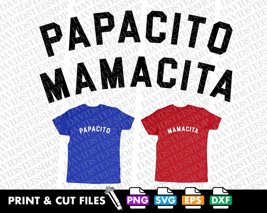 Mamacita Papacita SVG, Spanish Mama Papa Vector Clipart (digital ...