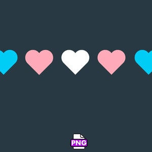 Transgender Heart Png, Trans Heart Png Instant Download (png), Trans ...