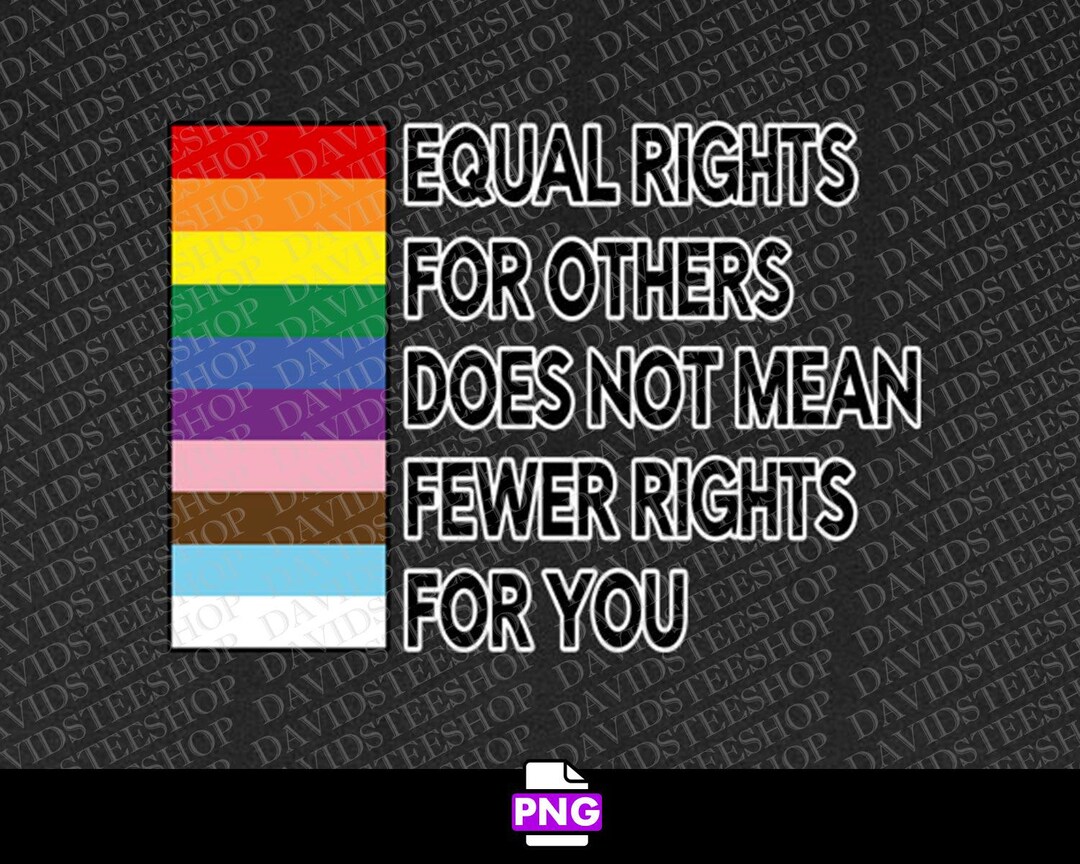 Human Rights Png Equality Instant Download (png) Pride Month 300 Dpi ...