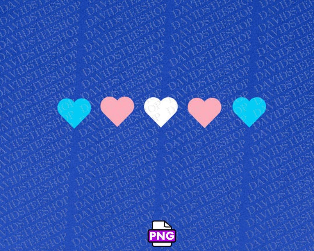 Transgender Heart Png, Trans Heart Png Instant Download (png), Trans ...