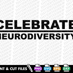 Celebrate Neurodiversity Svg Vector Cut File Clipart Download for ...