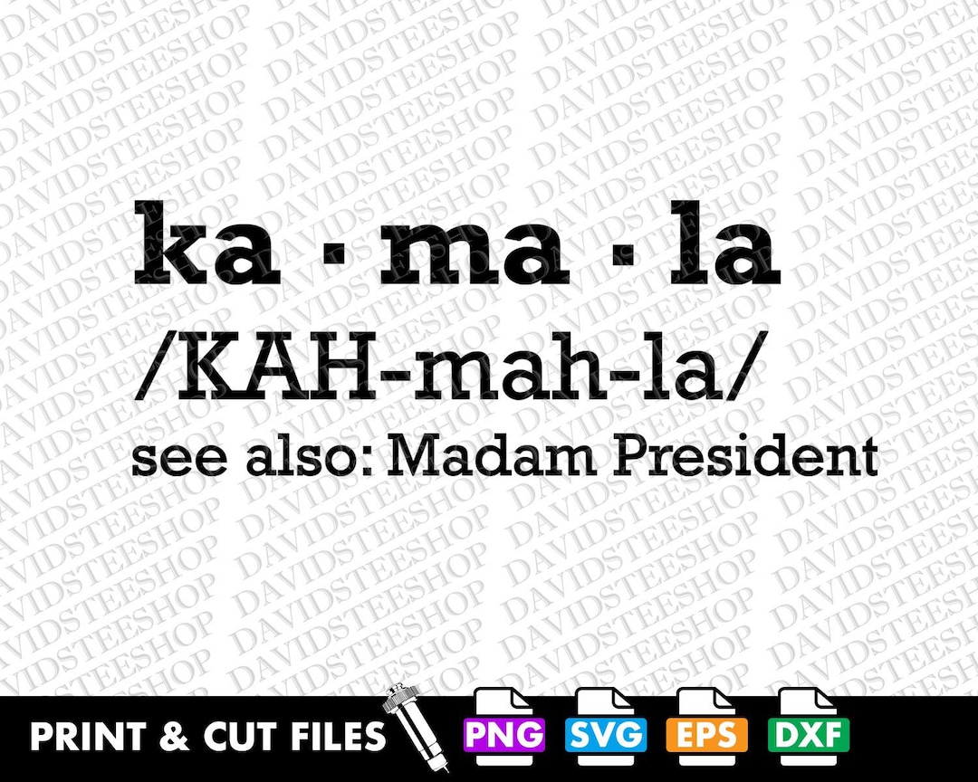 Kamala Harris Svg Vector Cut File Clipart Download for Cricut ...