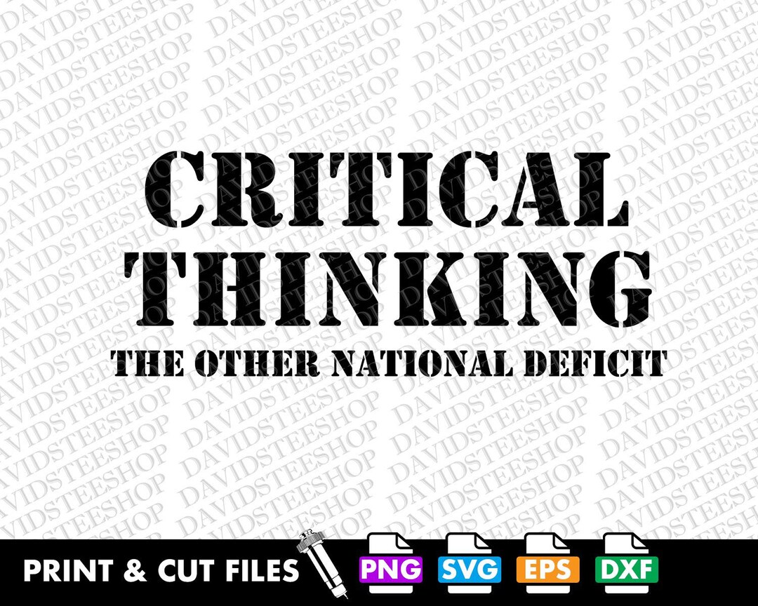 Critical Thinking Svg Vector Cut File Clipart Download for Cricut ...