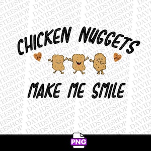 Funny Chicken Nuggets Png Instant Digital Download (png), Make Me Smile ...