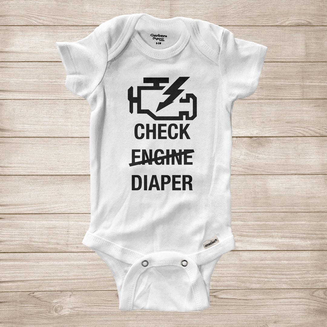 Check Diaper Super Soft Cotton Baby Infant Gerber® Bodysuit Onesie Baby ...