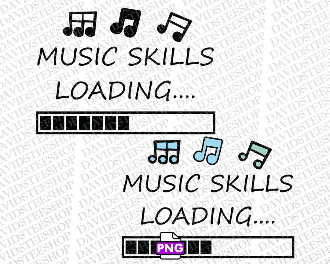 Loading... Svg, Music Skills Loading Png Vector Cut File Clipart ...