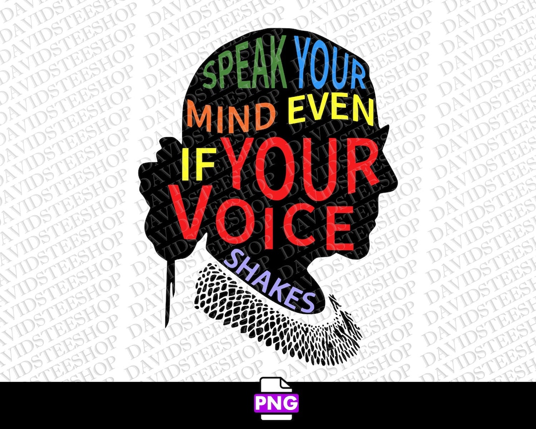 RBG Png Digital Download, Ruth Bader Ginsburg Instant Download (png ...