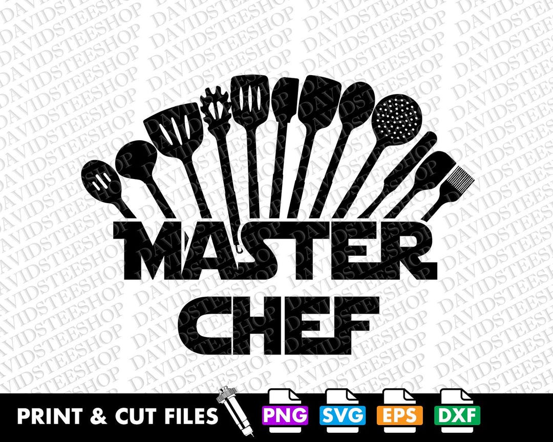Cooking Chef Svg Vector Cut File Clipart Download for Cricut Silhouette ...