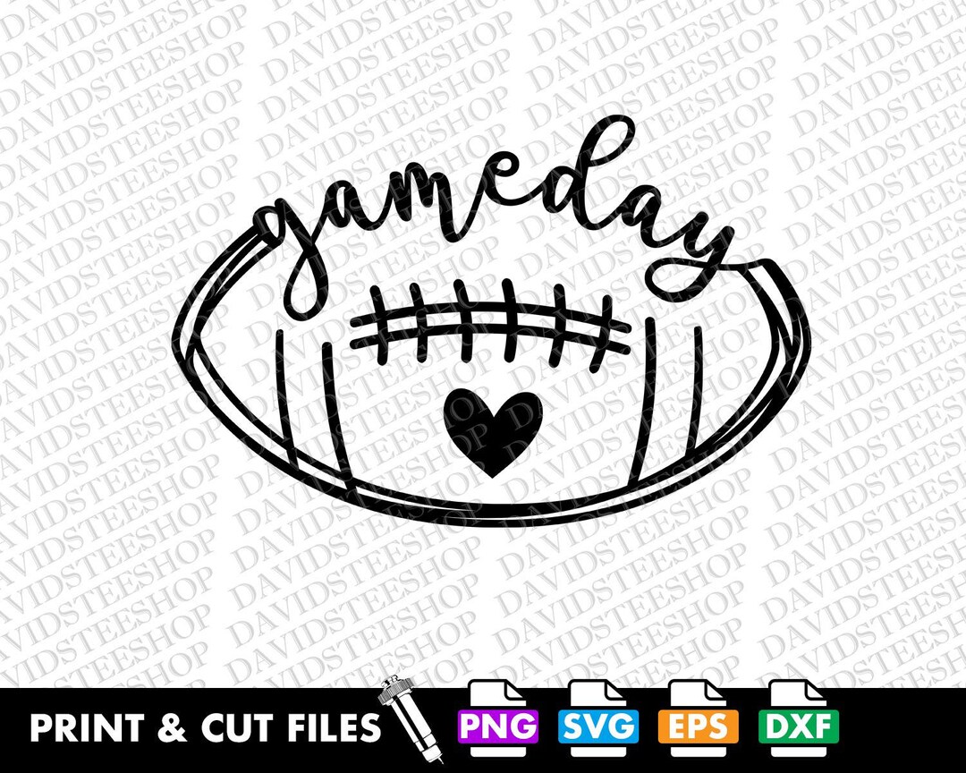 Football Gameday SVG: Sports Vector Cut File (digital Download) - Etsy