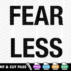 Fearless Svg Fear Less Pnf Vector Cut File Clipart Download for Cricut ...