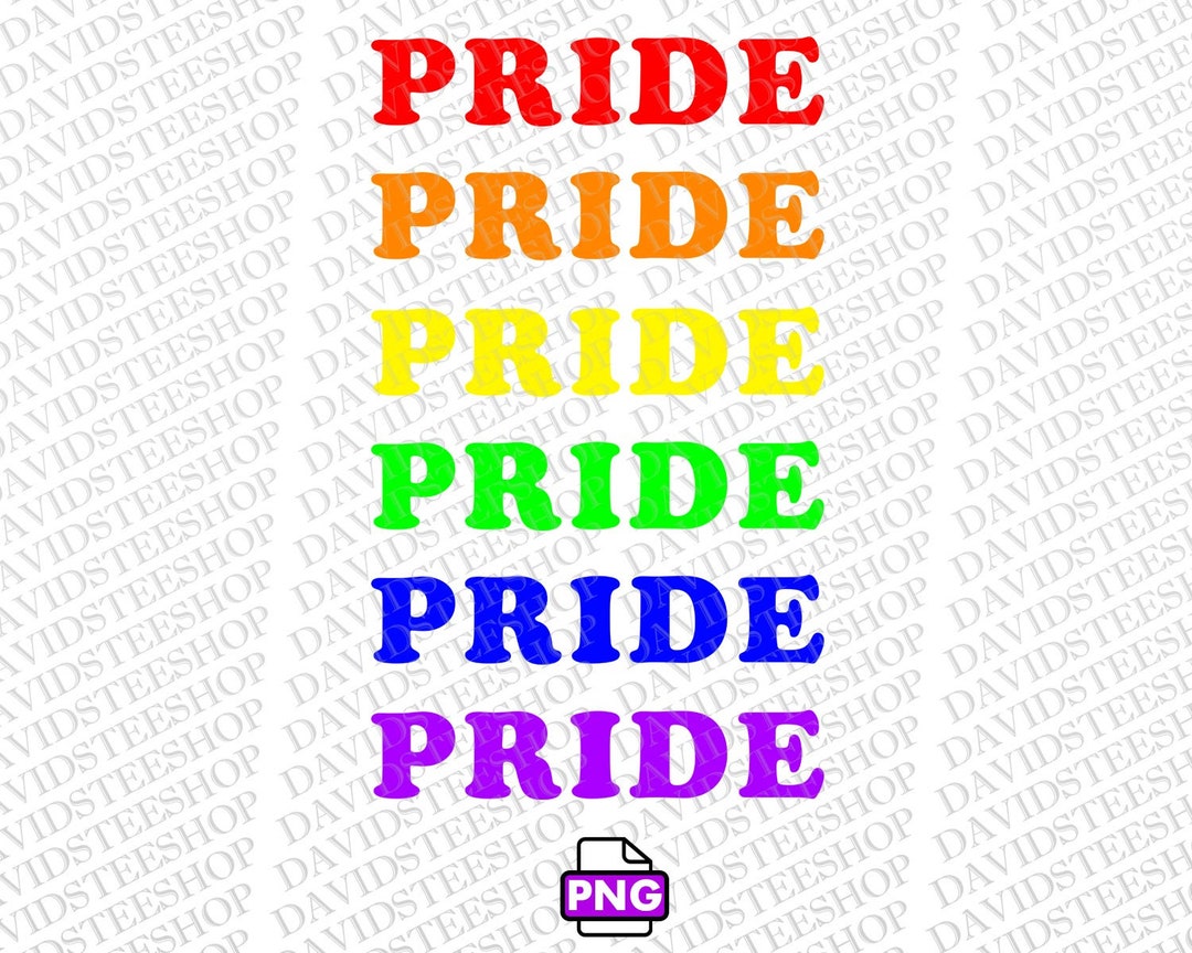 Retro Rainbow Pride PNG Clipart (digital Download) - Etsy