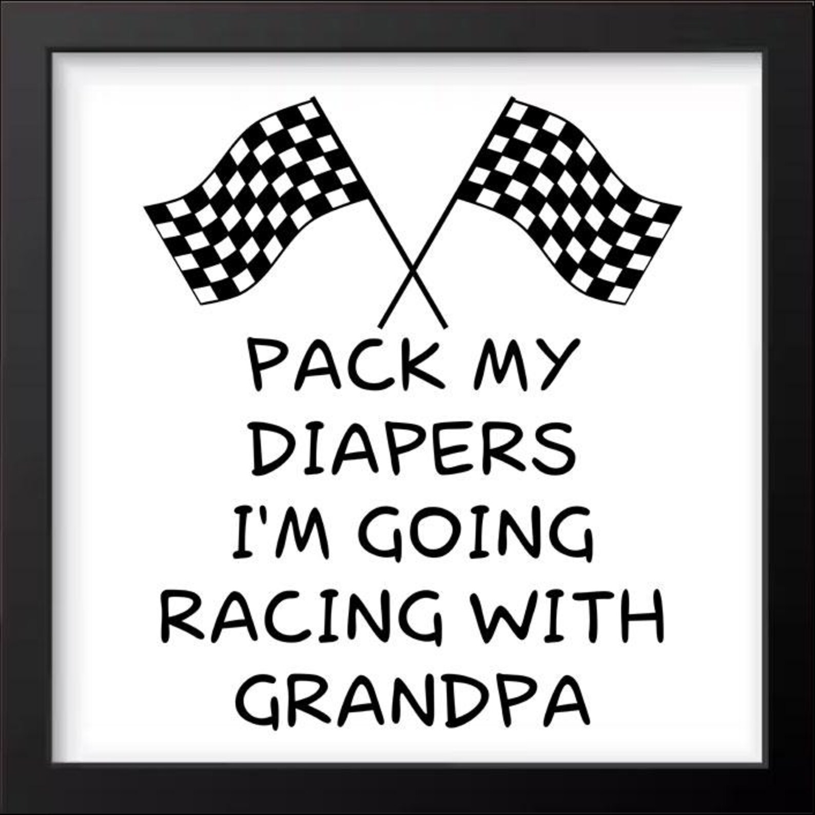 Racing With Grandpa/daddy SVG PNG: Car Race Clipart (digital Download ...