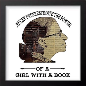 Never Underestimate the Power of A Girl With A Book Png Digital ...