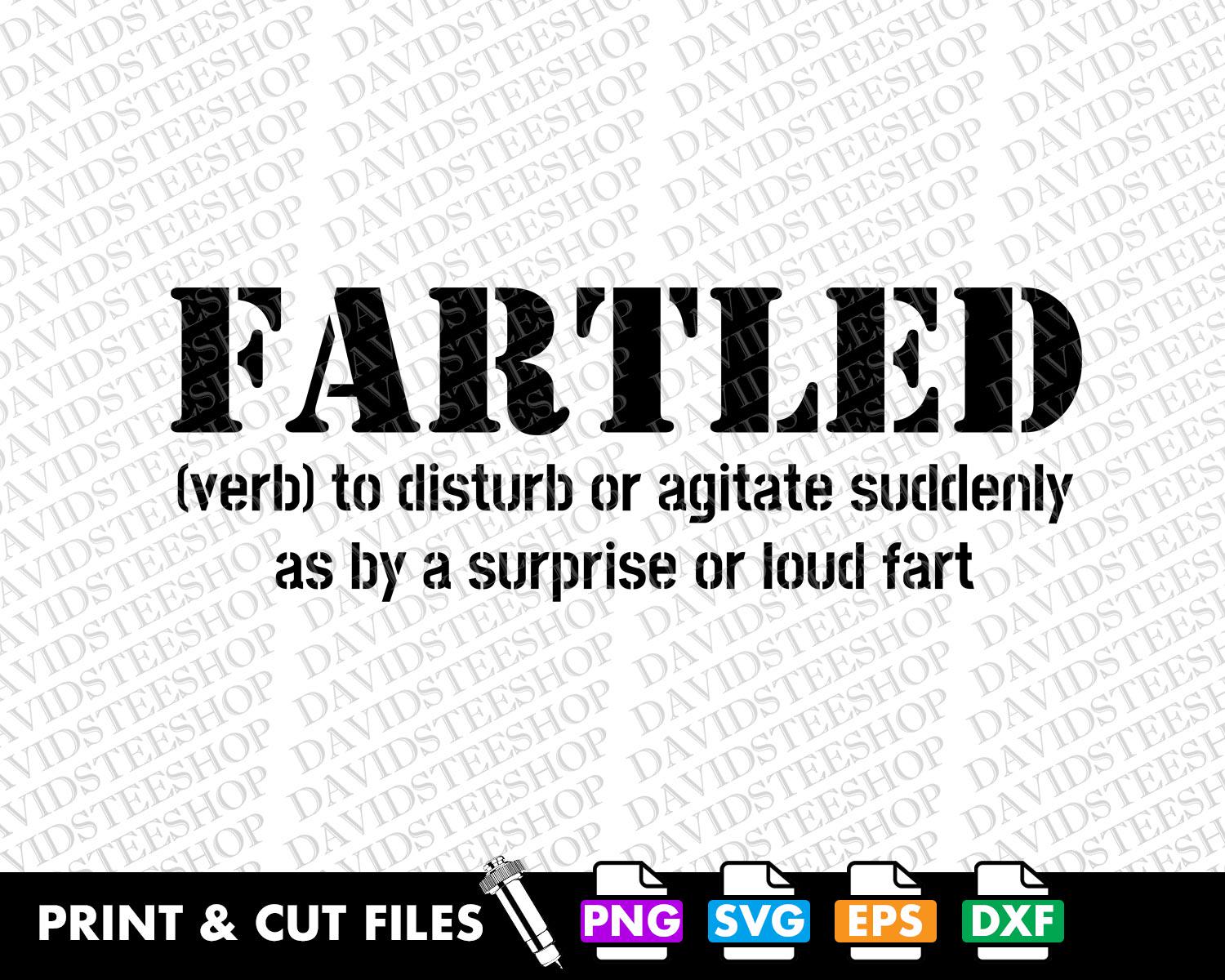 Fartled SVG, Funny Gag Gift, Novelty Toilet Humor (digital Download ...