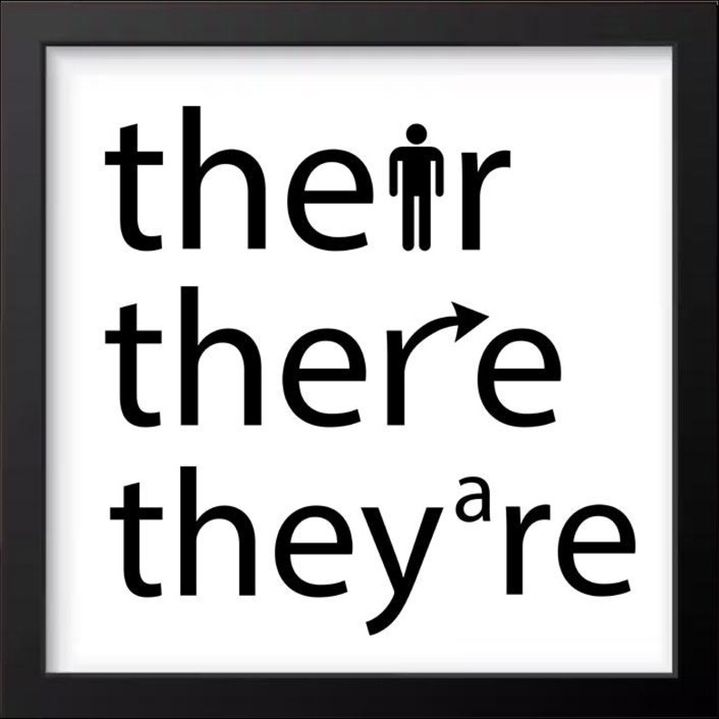 Funny Grammar There Their They're SVG, English Teacher PNG (digital ...