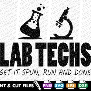 Lab Tech Svg Vector Cut File Clipart Download for Cricut Silhouette ...
