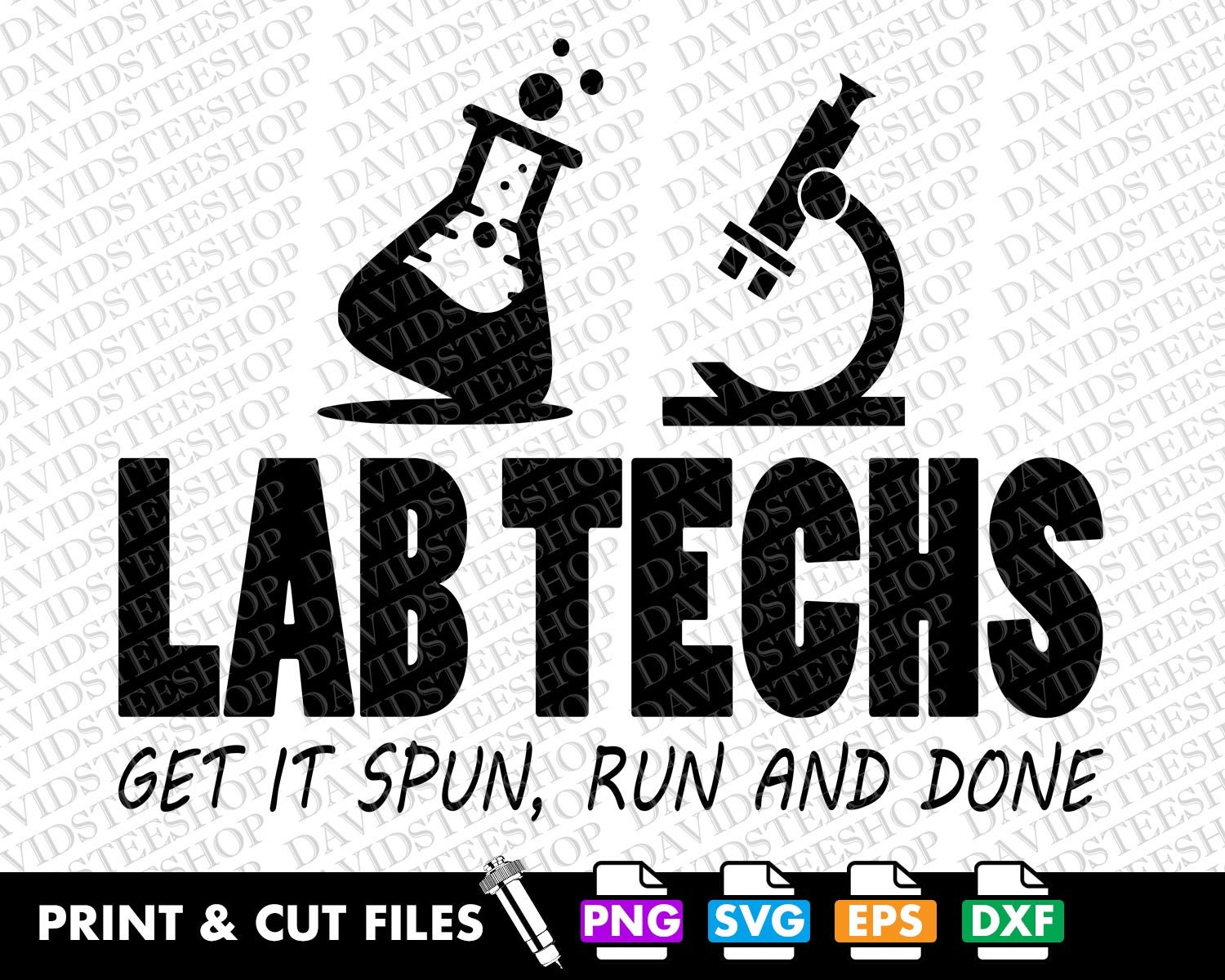 Lab Tech Svg Vector Cut File Clipart Download for Cricut Silhouette svg ...