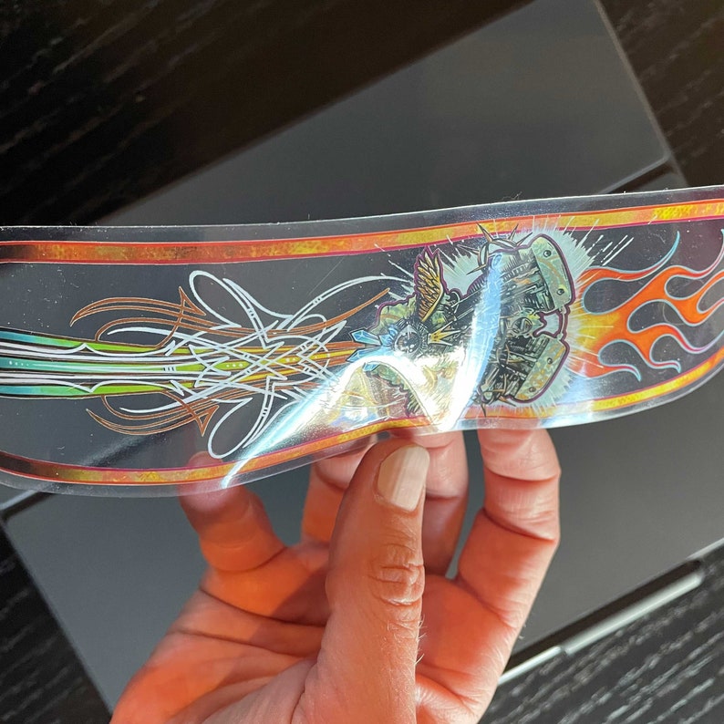 Clear Sacred Heart Shovelhead Pinstripe Sticker - Etsy