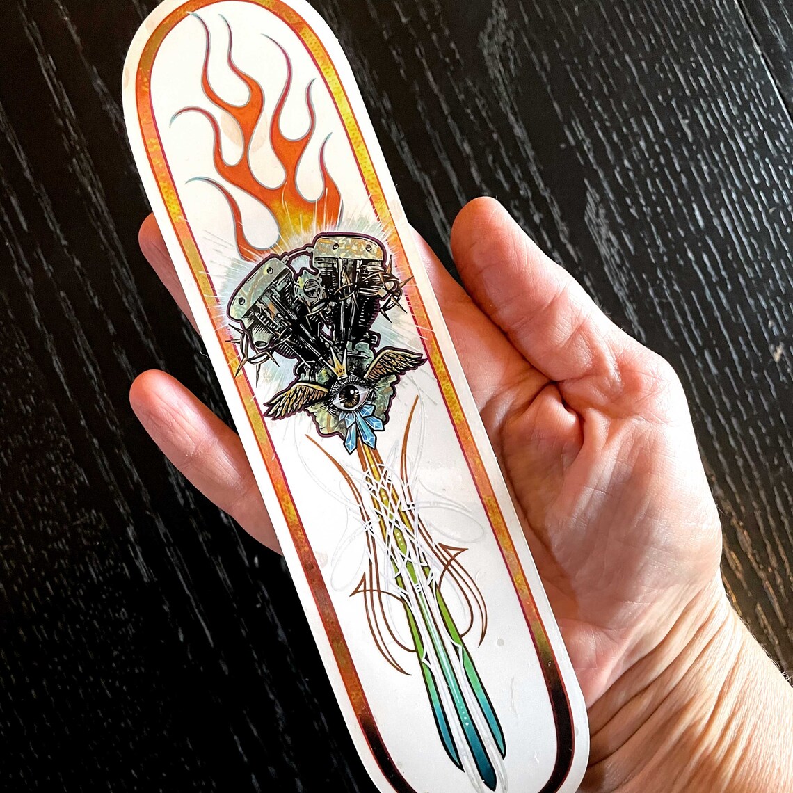 Clear Sacred Heart Shovelhead Pinstripe Sticker - Etsy