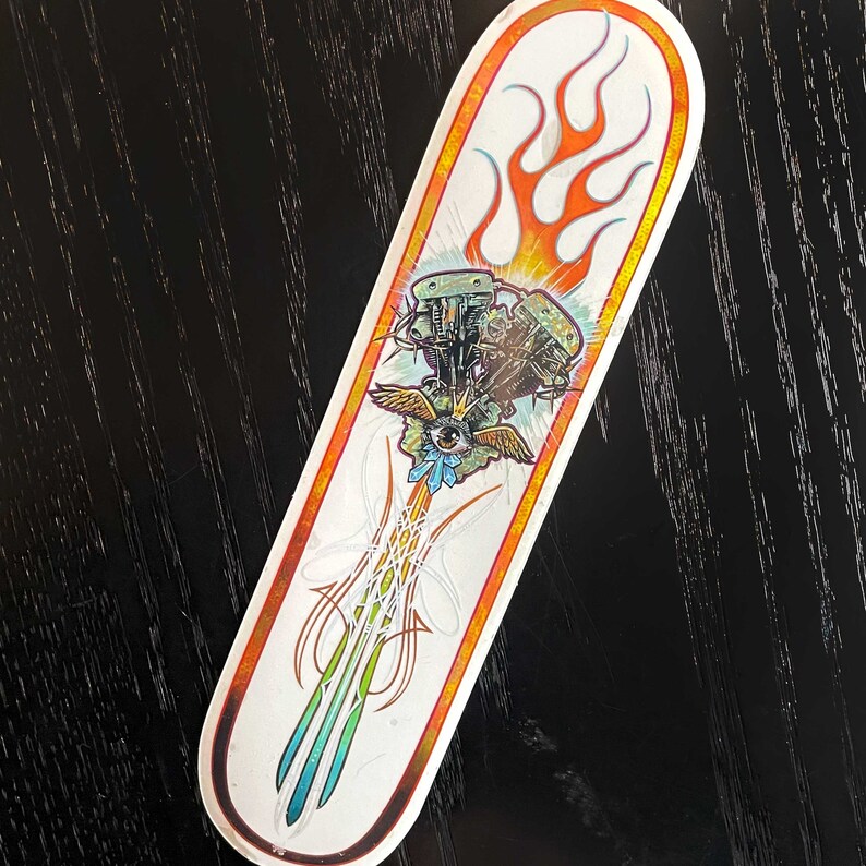 Clear Sacred Heart Shovelhead Pinstripe Sticker - Etsy