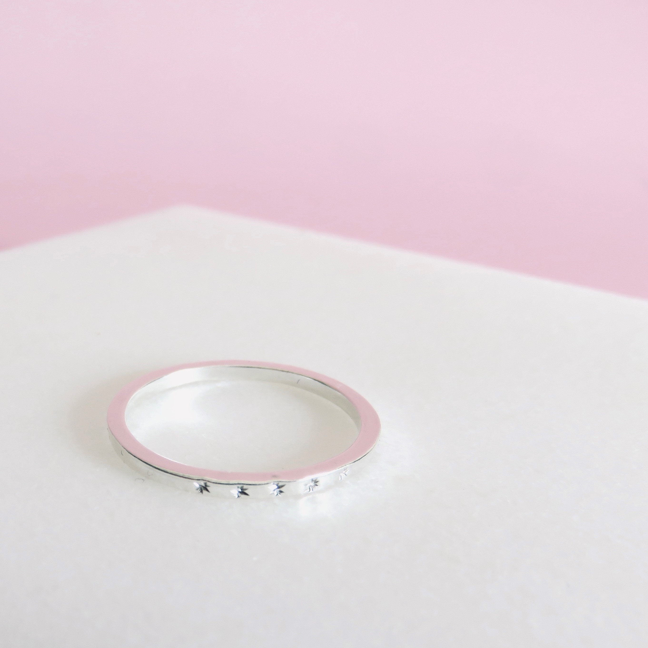 Sterling Silver Star Punch Ring MILLIE - Etsy