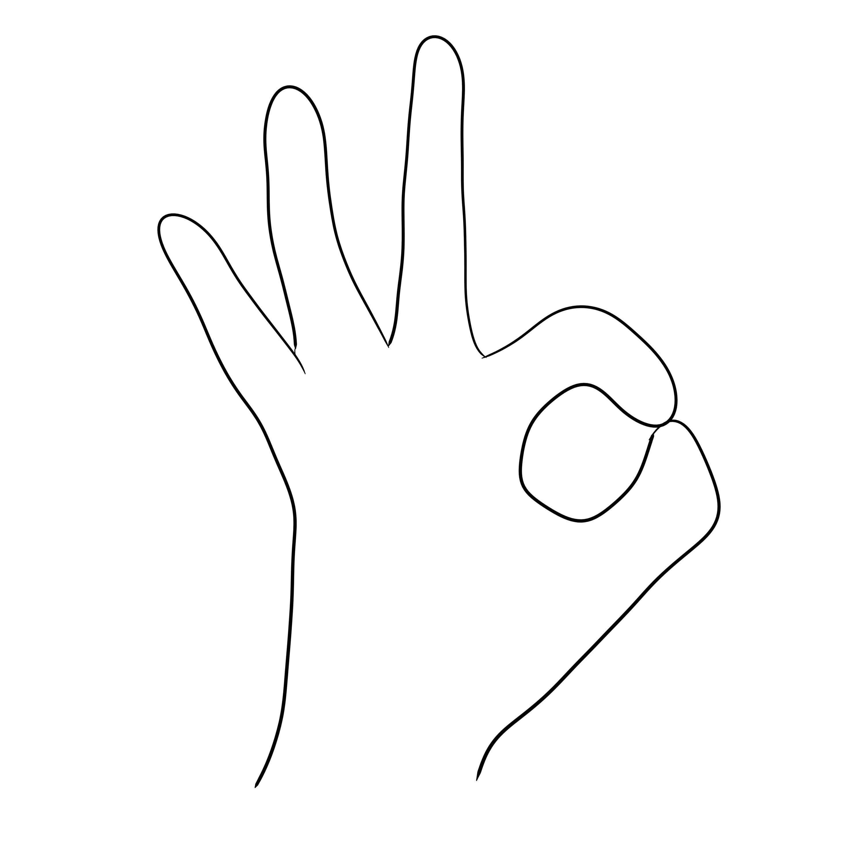 Printable Okay Hand Gesture Artwork for Instant Digital Download - Etsy