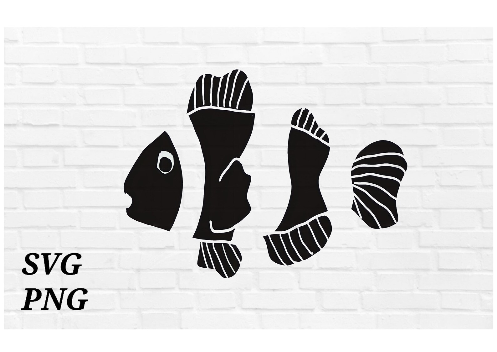 Clownfish SVG, Anemonefish Vector, Nemo Vector, Instant Download for ...