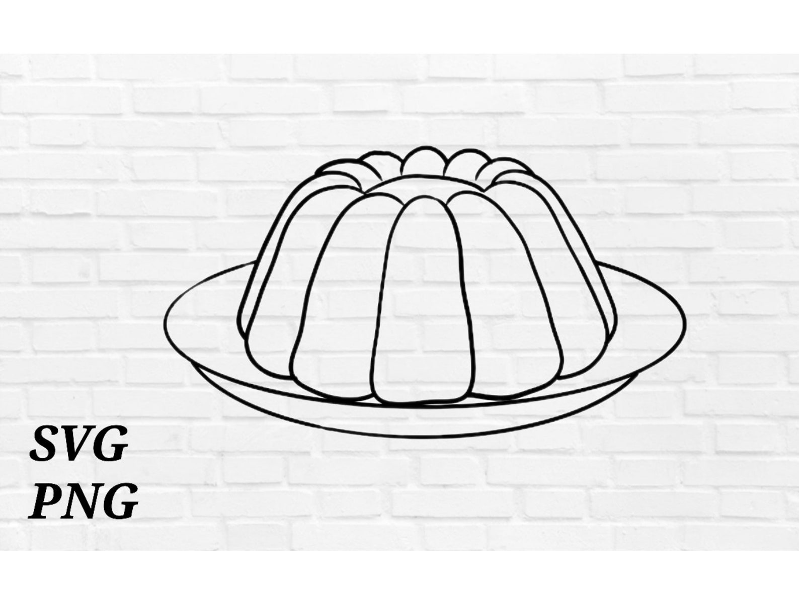 Dessert Jelly, Jelly Svg, Thanksgiving SVG, Pudding Cut File, Jelly ...