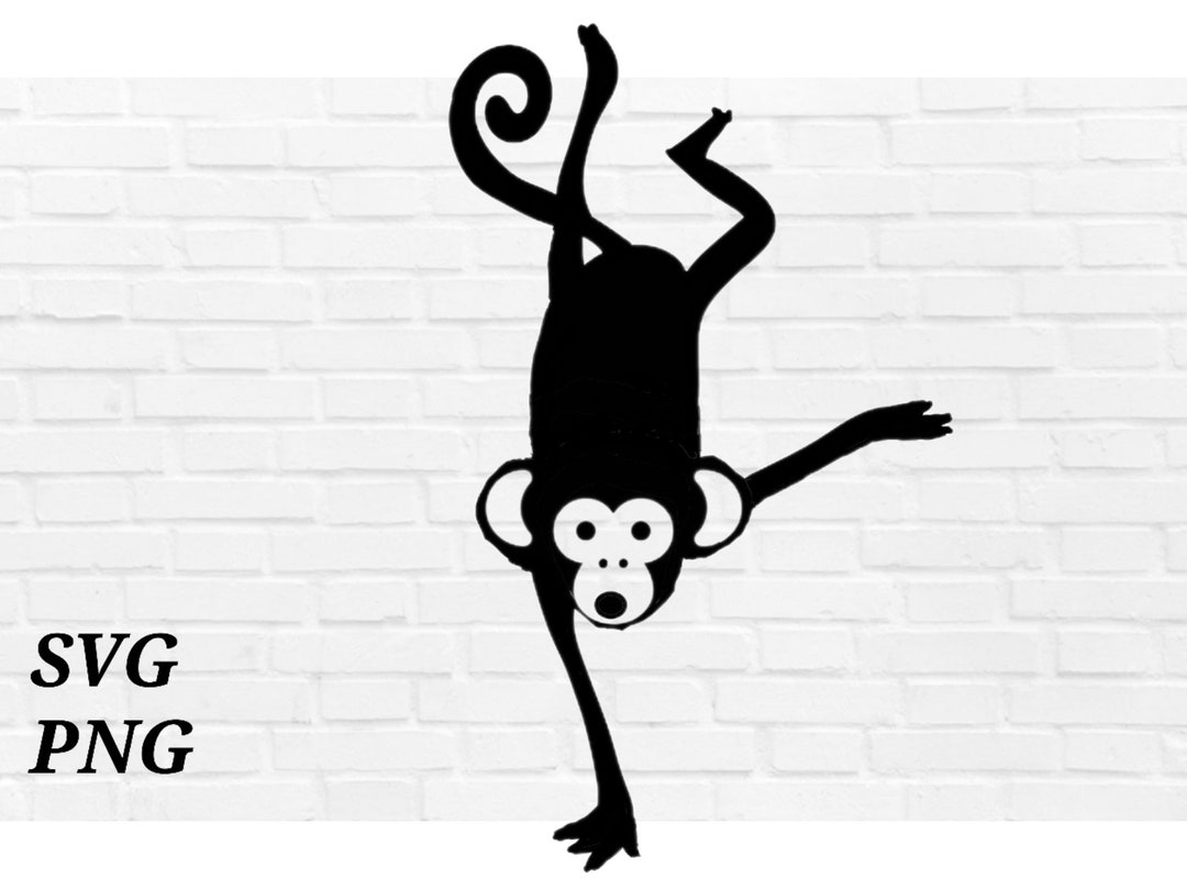Funny Monkey Svg Monkey Clipart Forest Vector Monkey - Etsy