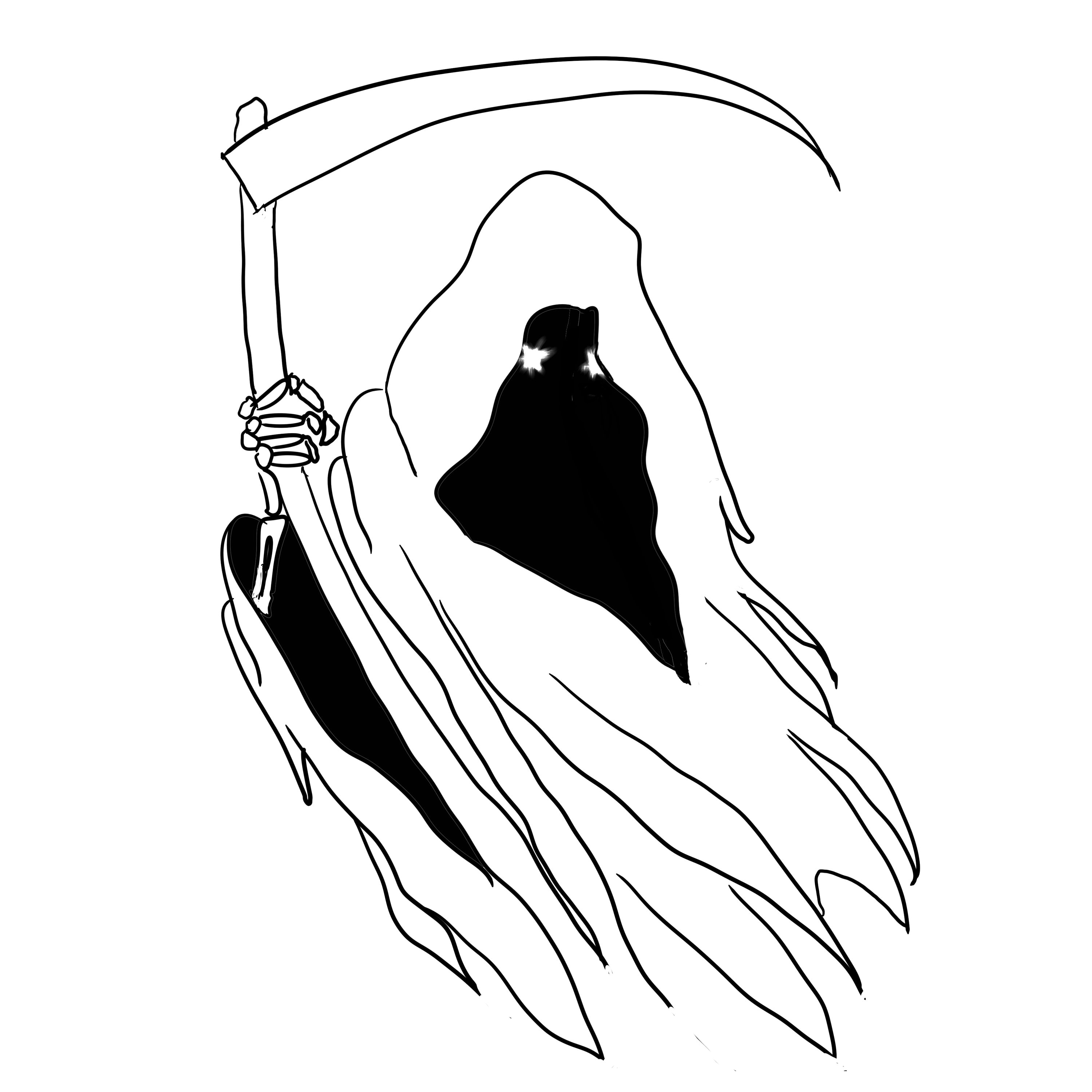 Grim Reaper SVG Dark and Eerie Vector Design for Horror Fans and ...