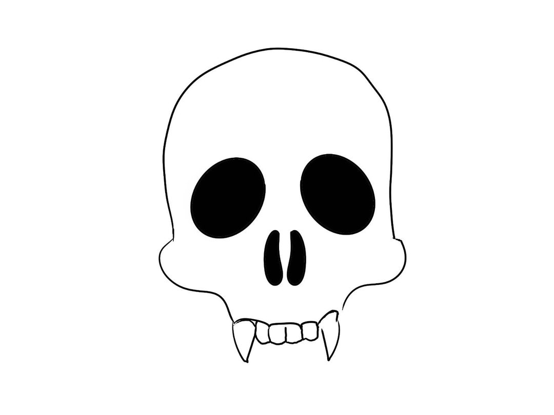 Savage Vampire Skull Vector File Instant Download for Horror Fans - Etsy